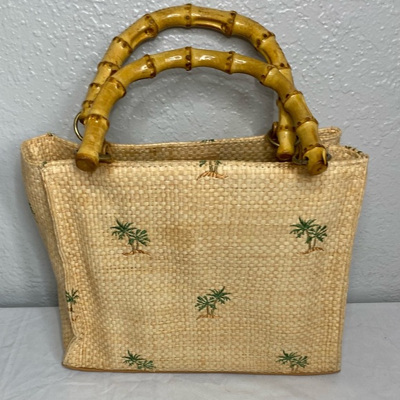 Sunny Hawaii | Bags | Hawaii Bamboo Handle Natural Finishtropical Sun ...